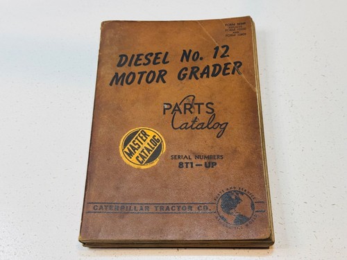 Genuine Caterpillar Cat Parts Book Manual List Catalog Motor Grader No ...