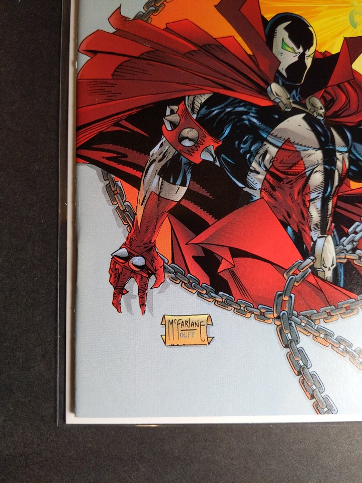 SIGNED by TODD McFARLANE w/ REMARK / REMARQUE of SPAWN SKULL - SPAWN #24 | eBay