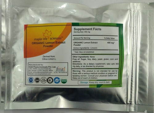 ORGANIC Lemon Extract Powder Limonin Relax the bowels relieve ...