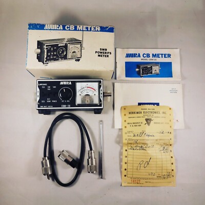 Vintage Mura SWR/Power/FS Meter Set - Model CBM-20 - UNTESTED | eBay
