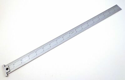 Igaging 18" Machinist Hook Ruler / Rule 4R with 1/8, 1/16, 1/32, 1/64 ...