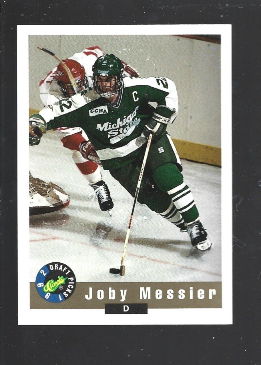 1992 Classic Draft #72 Joby Messier rookie card, Michigan State ...