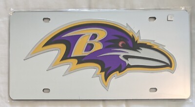 Baltimore Ravens NFL Mirrored Laser Cut License Plate WinCraft | eBay