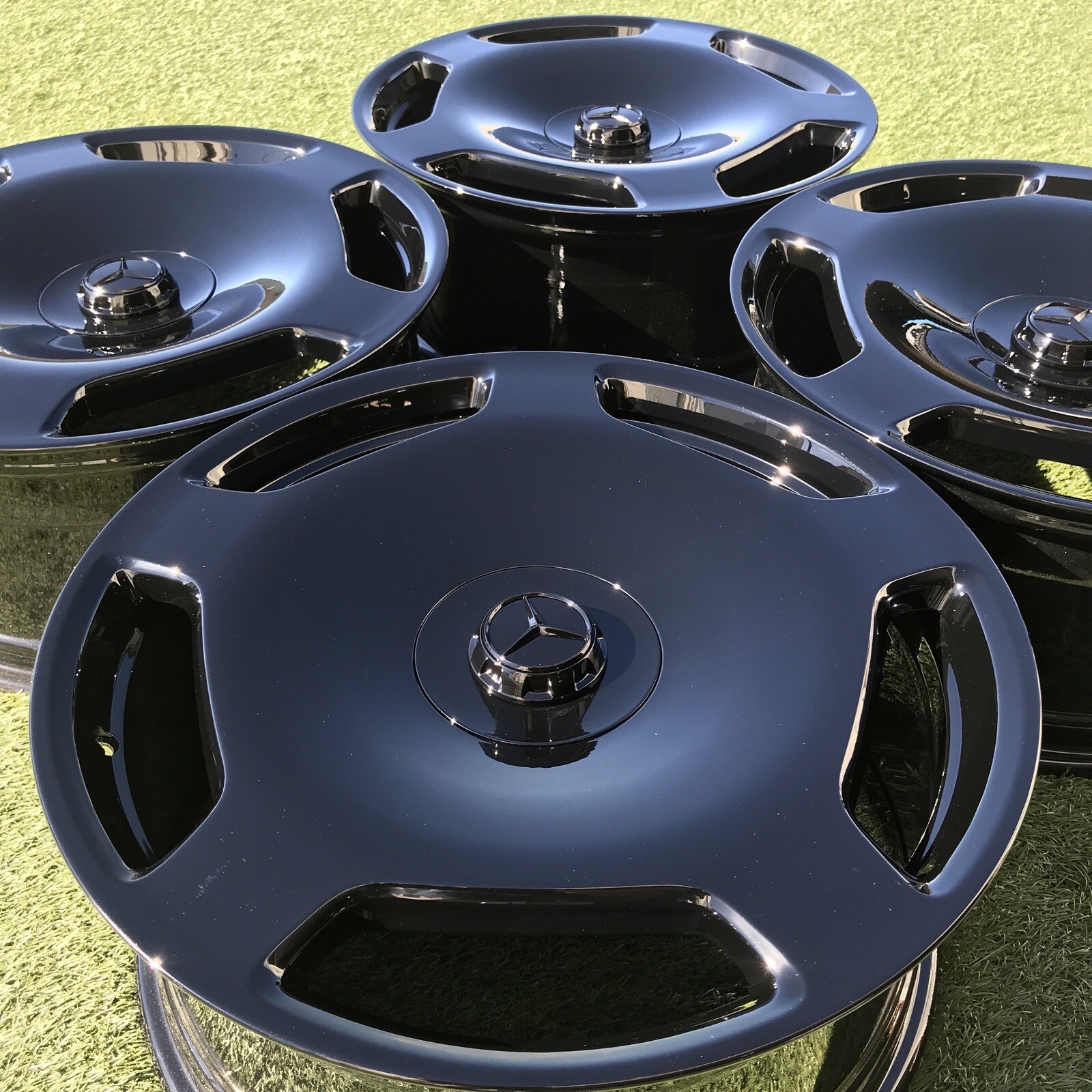 20 MERCEDES MAYBACH RIMS BLACK STOCK SET 4 S580 S600 S450 S560 OEM ...