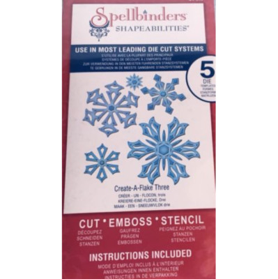 Spellbinders S4-340 5 Die Set Create-A-Flake Three | eBay