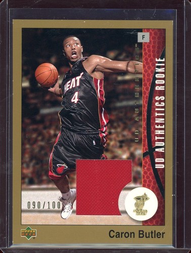 2002 Upper Deck Caron Butler UD Authentics Rookie Gold 90/100 #123 ...