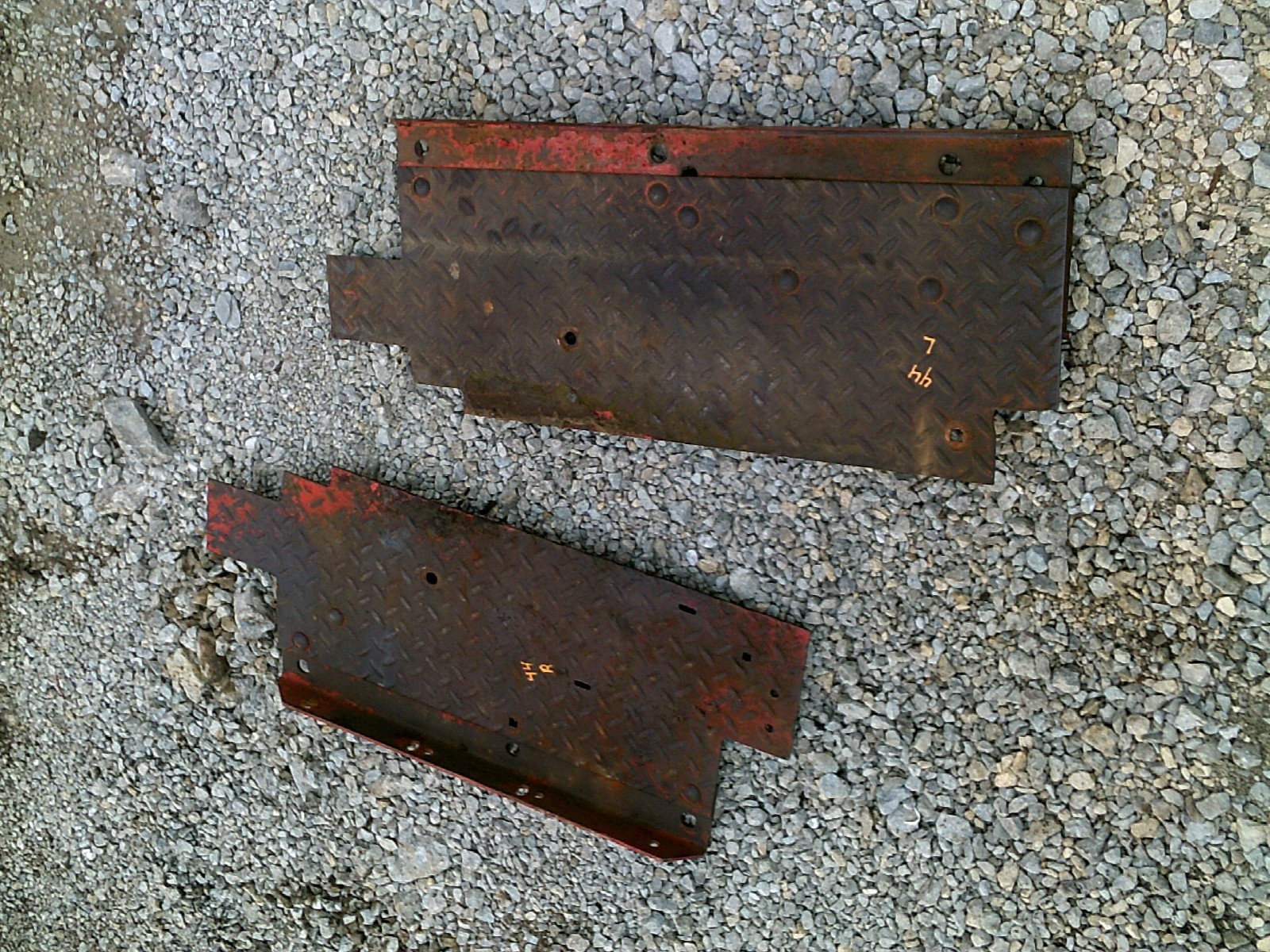 Massey Harris 44 rowcrop tractor pair of MH platform step steps R & L ...
