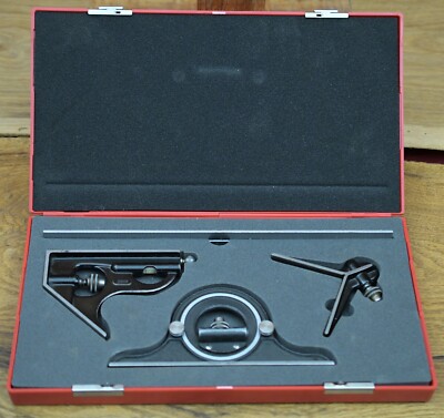 Starrett No. C434-12-4R Combination Square Set Hardened Heads Satin ...