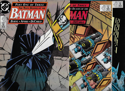 Batman (1989) #433 434 435 LOT CLASSIC BYRNE MANY DEATHS OF BATMAN ...