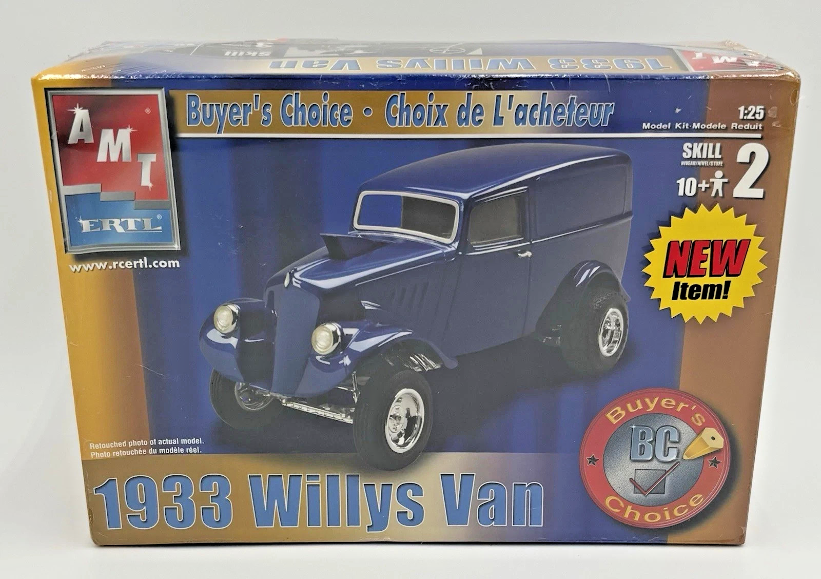 AMT ERTL 1/25 SCALE BUYERS CHOICE " 1933 WILLY'S VAN " PLASTIC MODELL ...