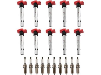 TRQ 53DR62W Ignition Coil and Spark Plug Kit Fits 2007-2009 Audi S8 5 ...