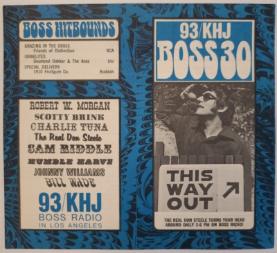 1969 93 KHJ Boss Radio Hitbounds Los Angeles Survey Friends of ...