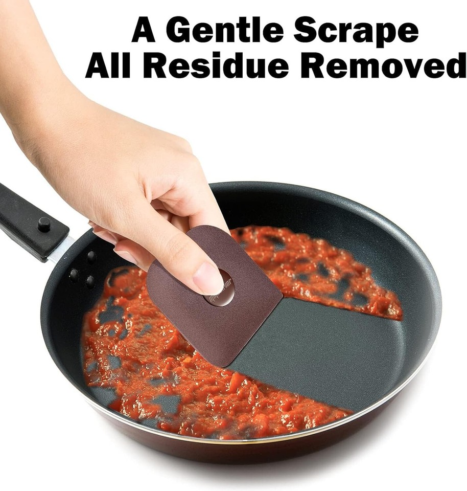 Pan Scraper, 5 Pcs Pot Scraper Plastic, Pot Scraper Non Scratch for ...