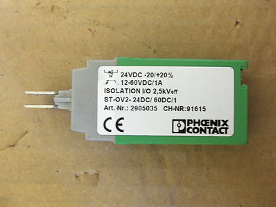 Phoenix Contact Pluggable Power Optocoupler ST-OV2-24DC/60DC/1 | eBay