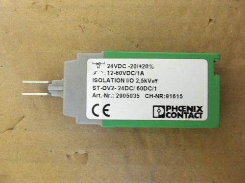 Phoenix Contact Pluggable Power Optocoupler ST-OV2-24DC/60DC/1 | eBay