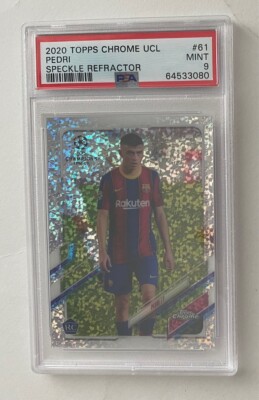 2020-21 Topps Chrome #61 UCL Pedri - Speckle Refractor - Rookie CARD ...