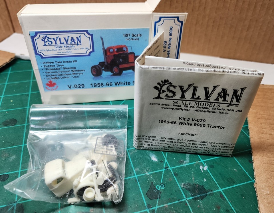 Ho Scale Sylvan Scale Models 1956-66 White 9000 | eBay