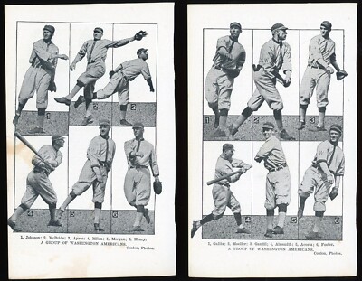 1916 Baseball Guide Pages - 1915 Washington Senators - Walter Johnson ...