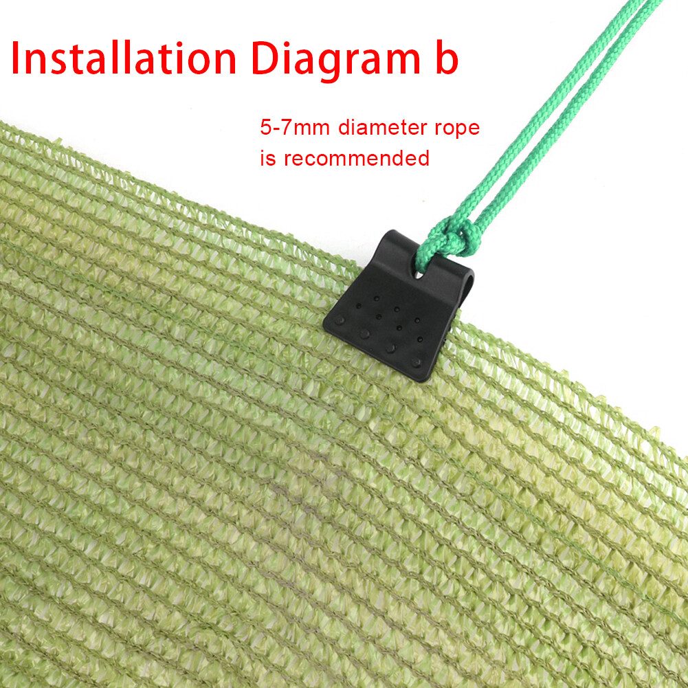 10-50x Greenhouse Film Sun Shade Net Clips Buckle Canopy Outdoor Tent ...