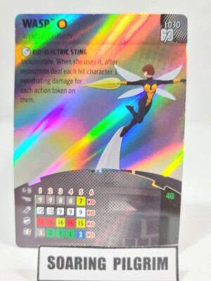 Marvel Heroclix WASP - L030 LEGACY CARD Avengers 60th Anniversary | eBay