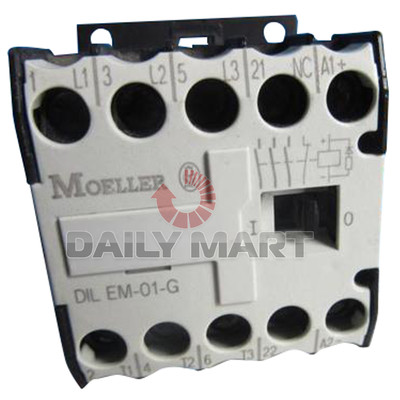 New MOELLER DIL EM-01-G DC24V 3-Pole Contactor 9A NO x3 NC DILEM01G ...