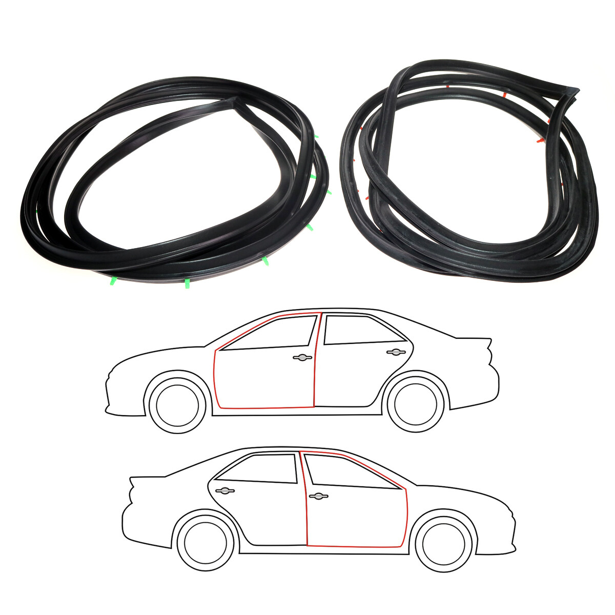 Fit Toyota Corona Mark II 4-Door RX10 RX11 RX12 RX13 Front Door ...