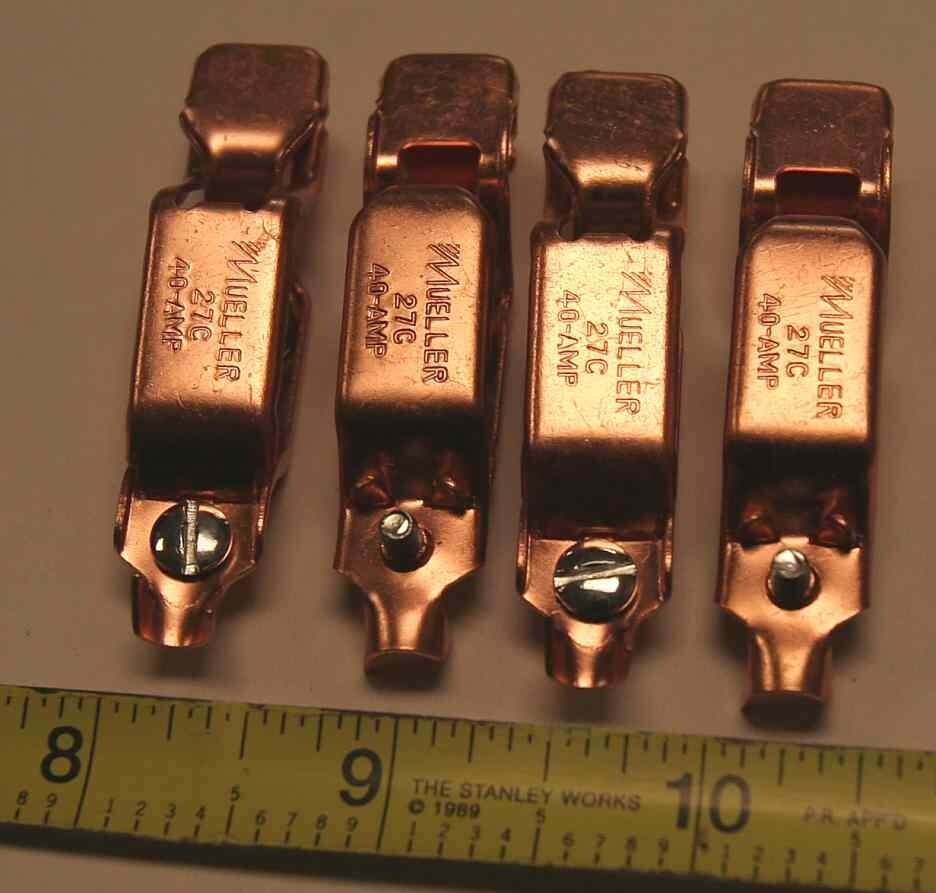 Mueller 27C 40 amp copper alligator clips, qty. 4 for 1 price - New | eBay