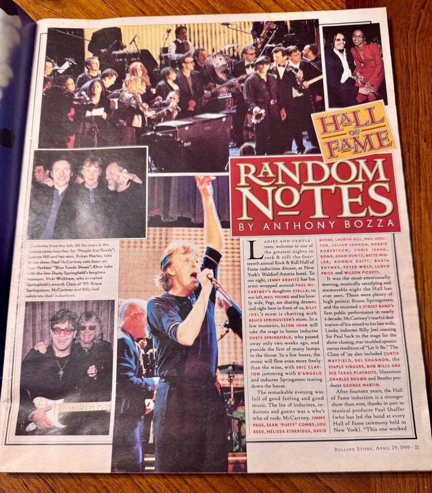 Rolling Stone Magazine April 29, 1999, Issue 811,Eminem | eBay