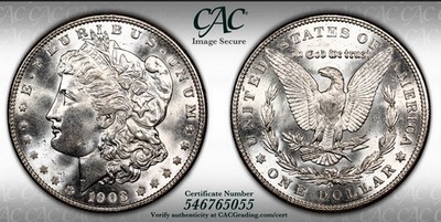 1903 O MORGAN SILVER DOLLAR CACG MS64 GREAT EYE APPEAL | eBay