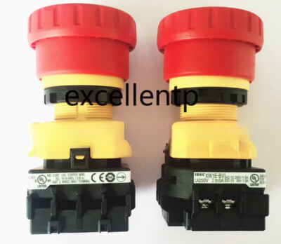 1PC New IDEC Scram switch Red with 2 normally closed contacts XW1E ...