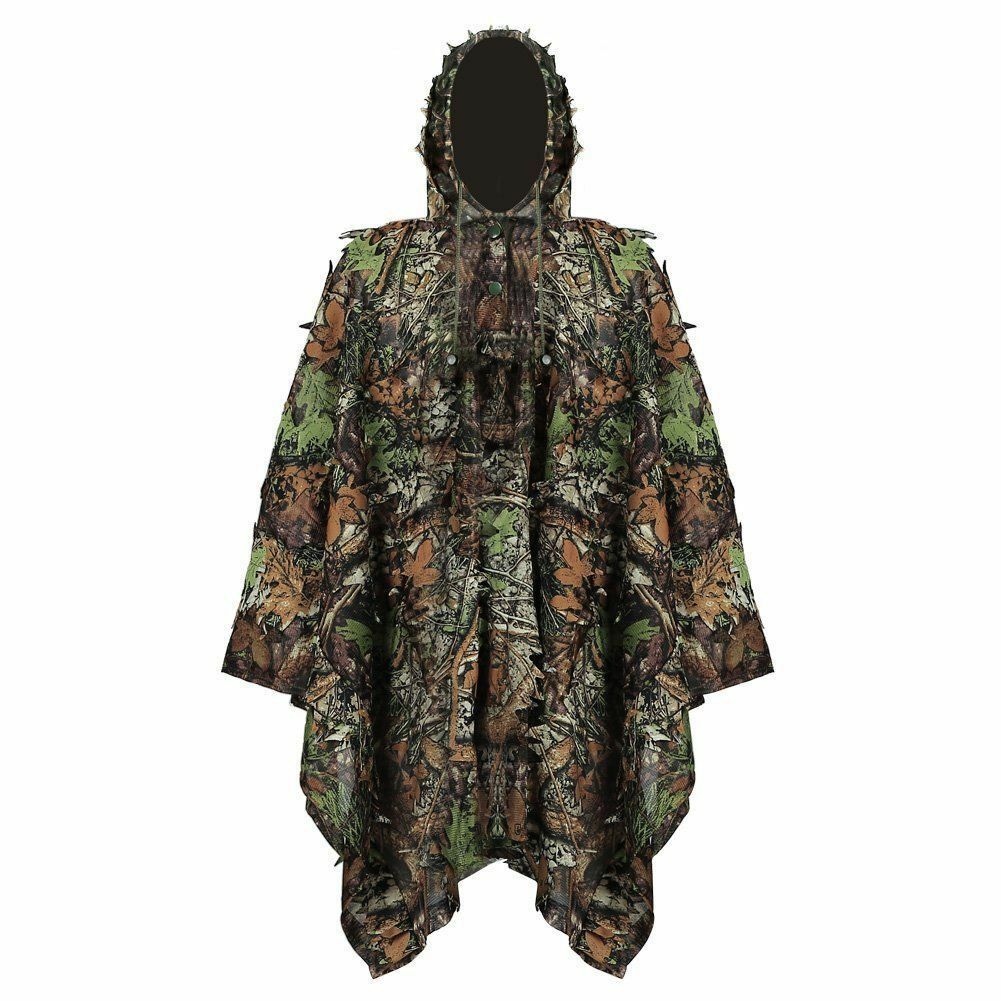 Gilly Suit MostaShow 3D Leaf Ghillie Suit - Woodland Camouflage Hunting ...