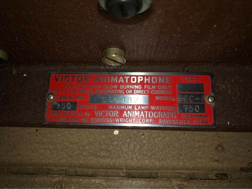 Vintage Victor Animatograph 16 mm Projector | eBay