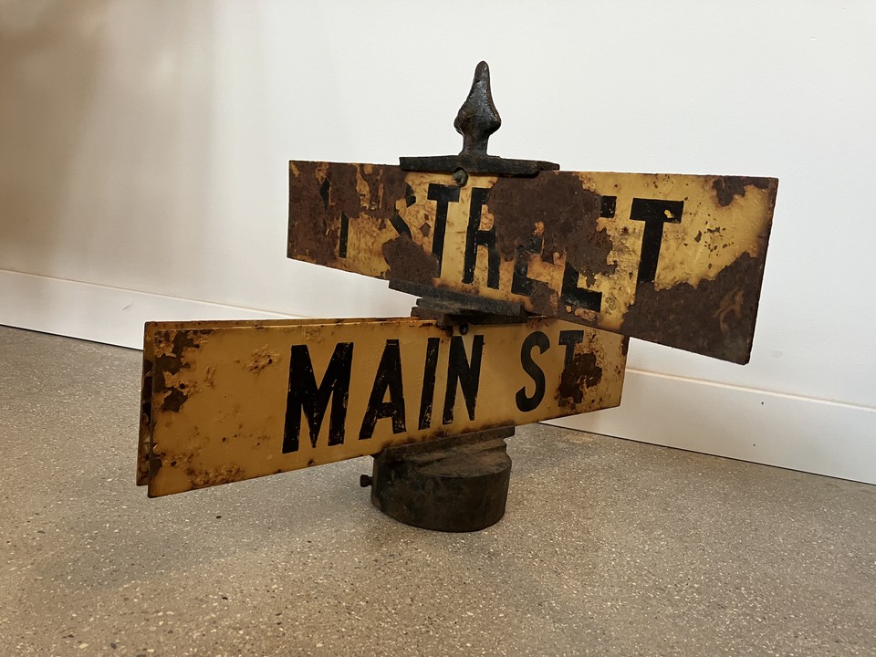 Classic Antique Main Street USA Sign (Americana/30's) | eBay