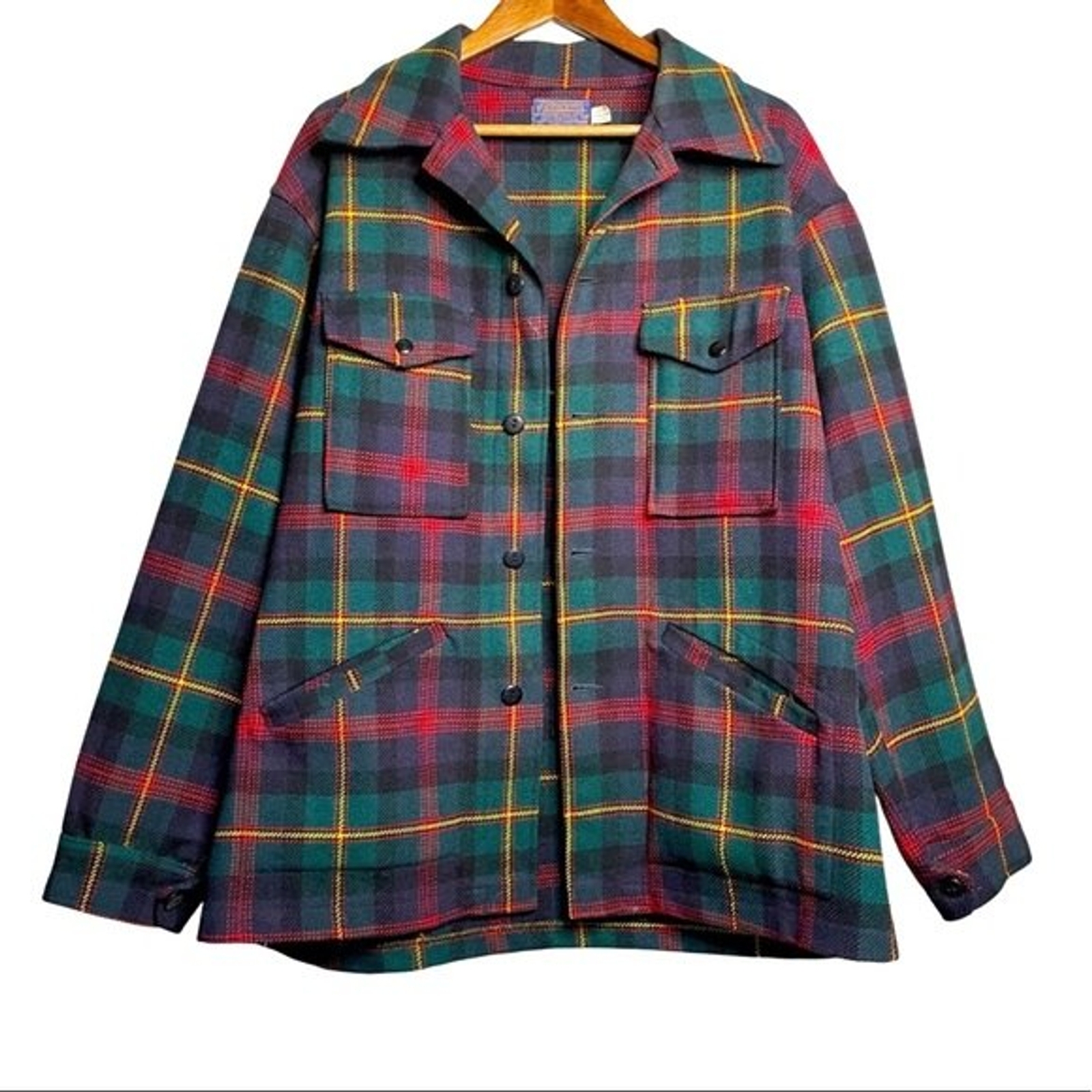 Rare Vintage 1960s Pendleton Wool Unlined Button Clos… - Gem