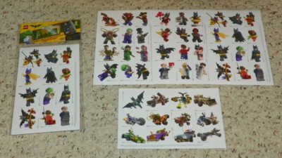 LEGO The Batman Movie - Sticker Sheet (X2) - Scrapbooking Sticker ...