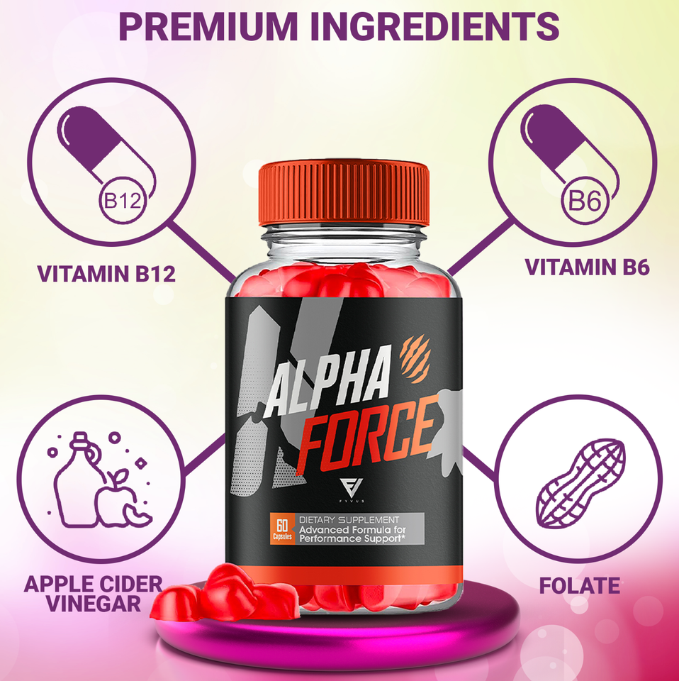 Alpha Force Gummies, Alpha Force Max Strength High Drive Support (60 ...