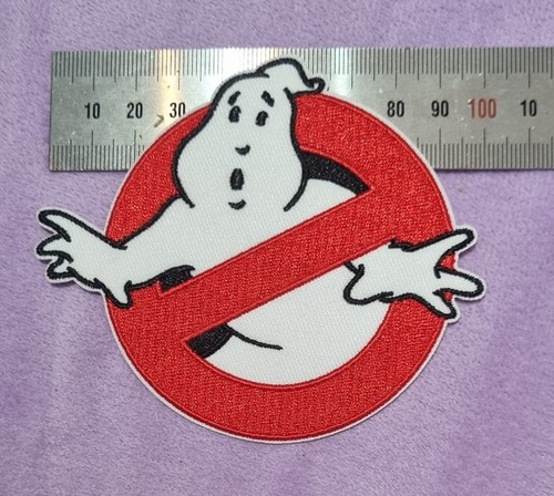Ghostbusters NO GHOST Logo accurate 4" /10cm iron on patch Applique Embroidered | eBay