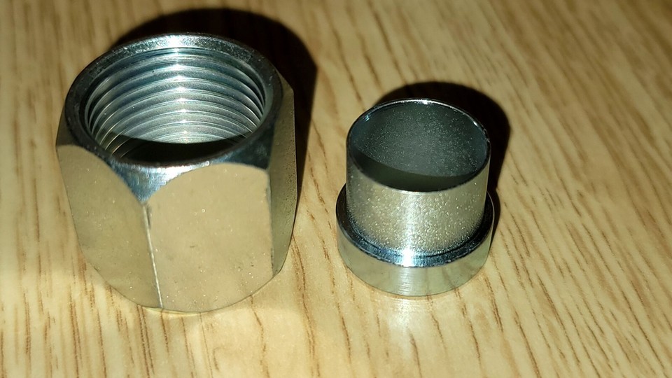 -10 an Tube Nut and Sleeve Fits 5/8'' steel 1pc -10AN | eBay