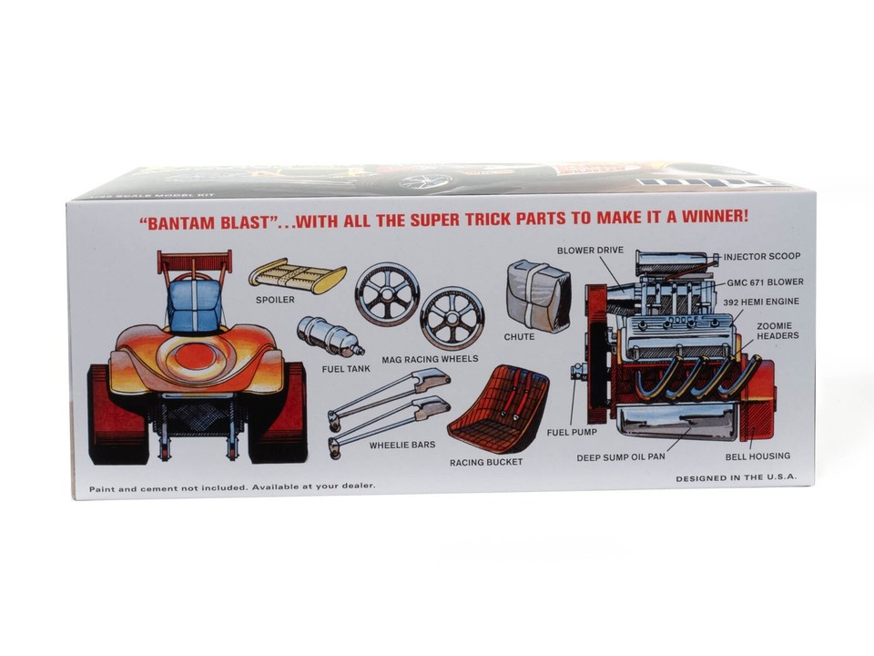 MPC Model Kit NEW Bantam Blast Dragster AA/FA Altered Roadster 1:25 ...