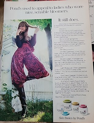 1971 Pond's Cold Cream Ladies Who Used To Wear Bloomers skin cosmetic ...