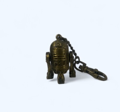 1995 Star Wars Die Cast Brass R2-D2 Keychain Figure Vintage Droid ...