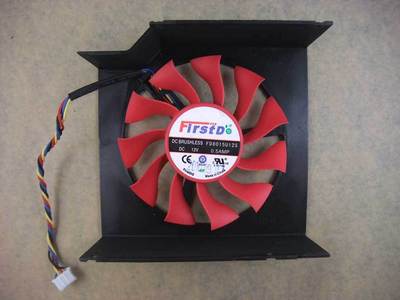 75mm VGA Video Card Fan For MSI R7950 4Pin 0.50A FD8015U12S 278-1 | eBay