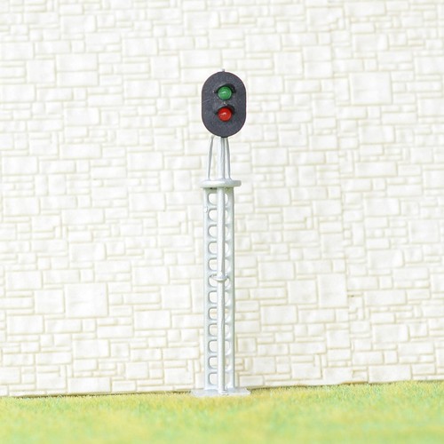 4 x OO / HO scale 2 aspects railroad signals green/red block signal ...