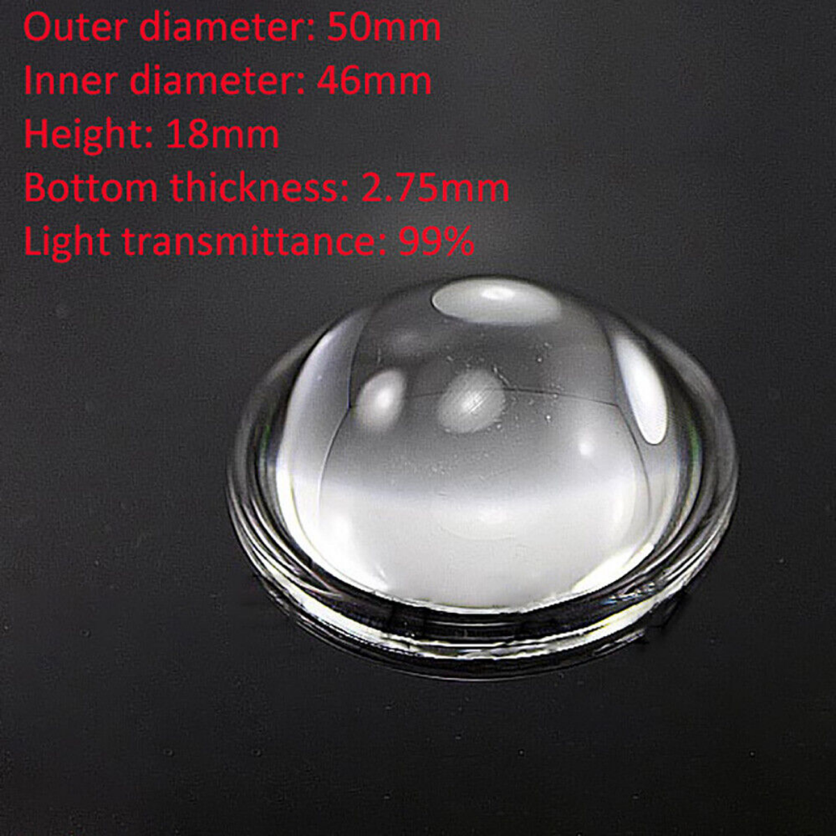 Plano Convex Condenser Lens Optical Glass High Borosilicate Glass 39mm ...