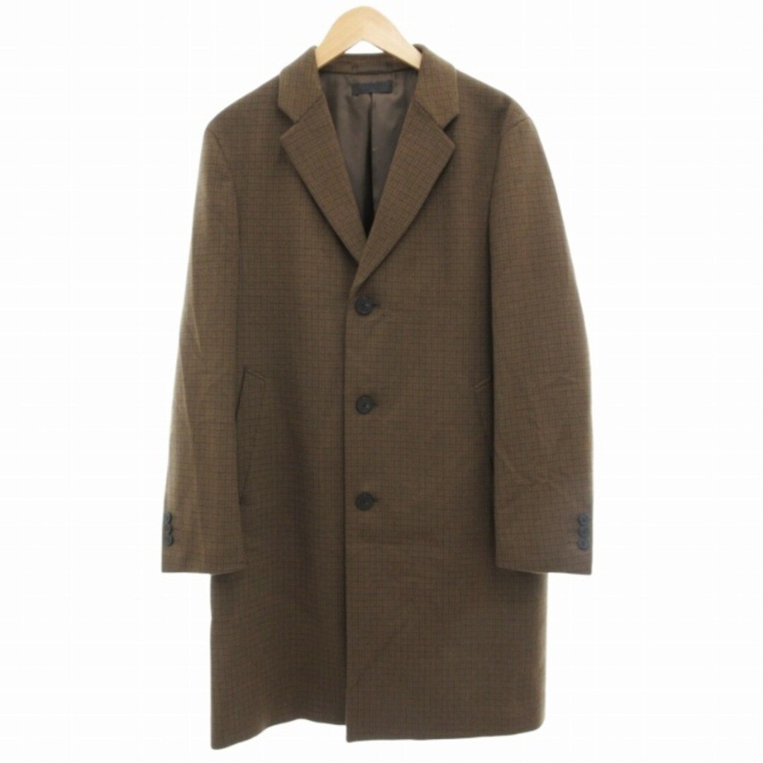 UNIQLO Wool Cashmere Chester Coat Knee Length Gun Club Check UNIQLO Wool Cashmere Chester Coat Knee Length Gun Club Check