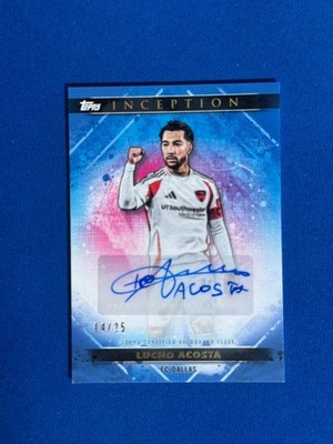 LUCHO ACOSTA 2025 TOPPS INCEPTION MLS BLUE AUTO #14/25 FC DALLAS | eBay