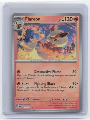 Flareon (Master Ball Pattern) 013/131 Sv: Prismatic Evolutions Holo | eBay