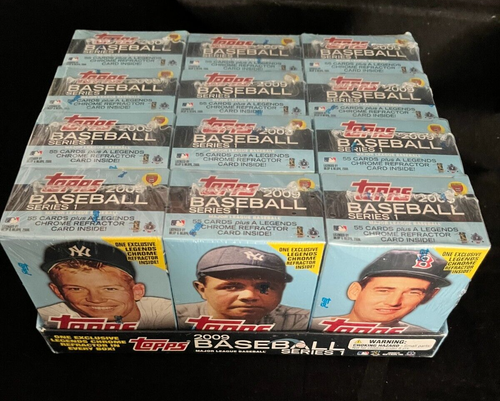 2009 Topps Series 1 Baseball Cereal Box Case- Ruth, Mantle, Williams ...