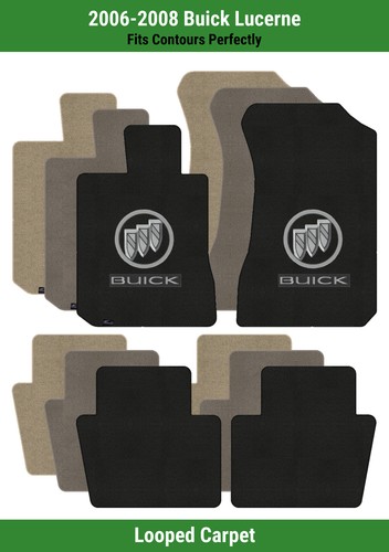 Lloyd Loop Front & Rear Mats for '06-08 Lucerne w/Shield 2 w/Silver on ...