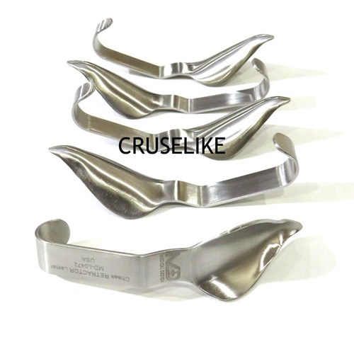 5 pcs Dental Laster Cheek Retractor For 3rd Upper Molar Dentist Tool ...